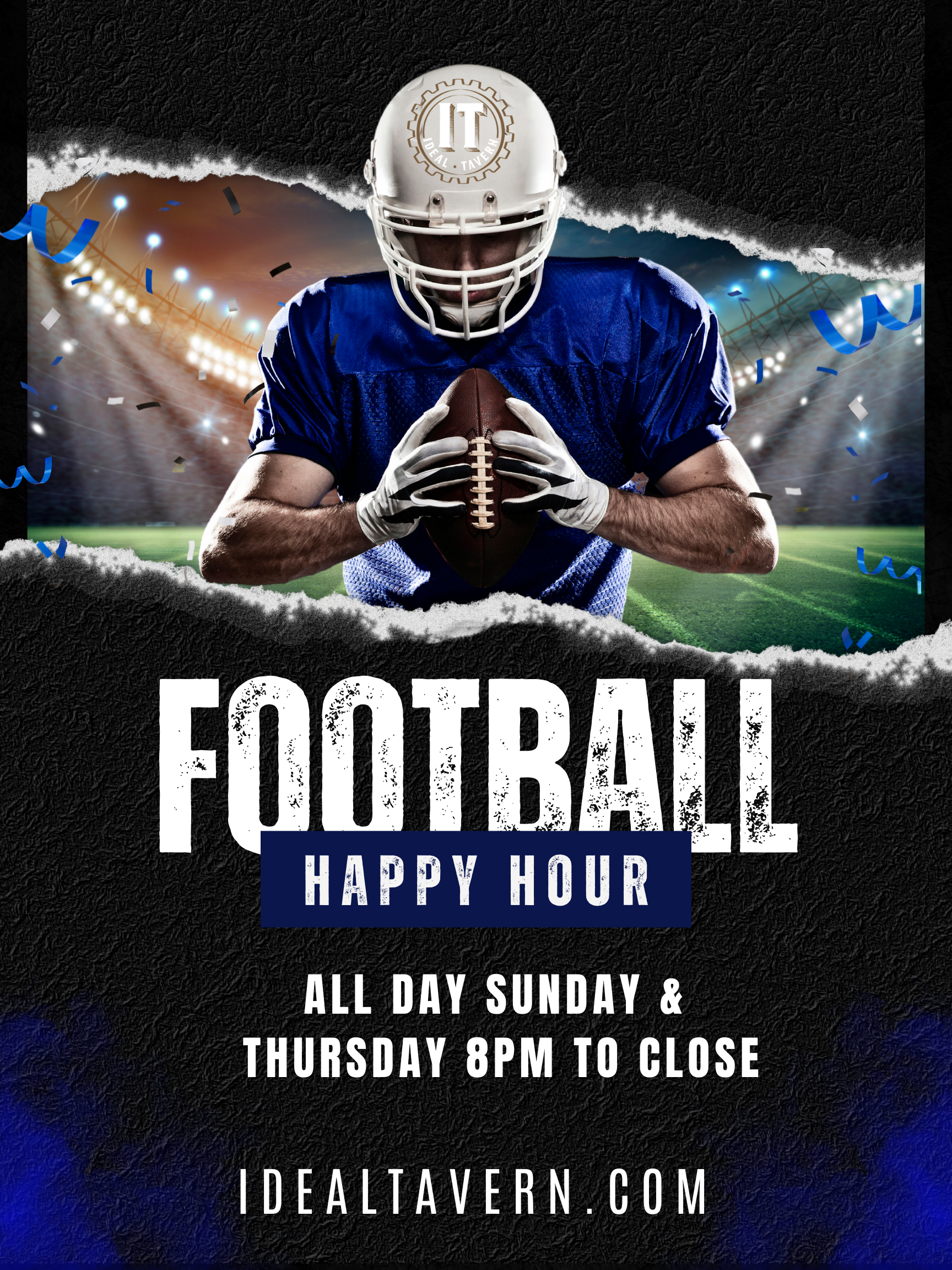 Football Happy Hour - Ideal Tavern